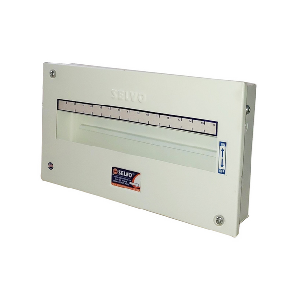 SELVO 16 Way SPN Single door Distribution Board ( MCB BOX ...