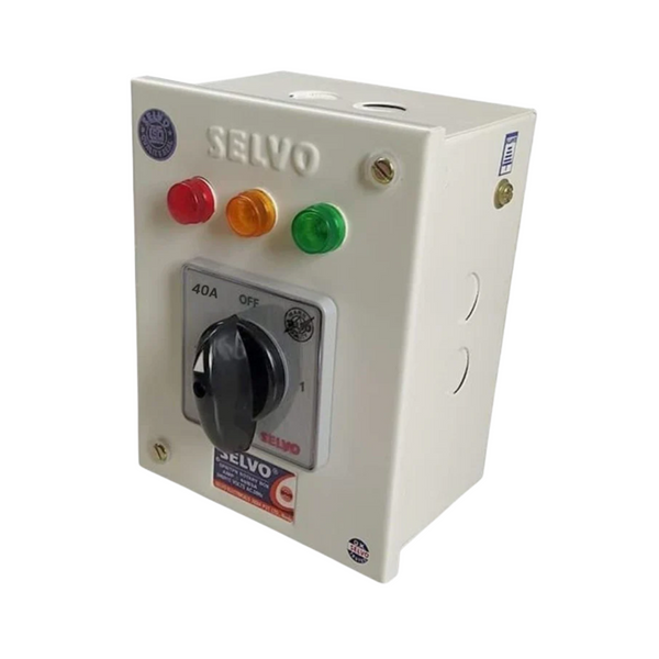 SELVO 40A Single Pole Neutral (SPN) Phase Selector Enclosure ...