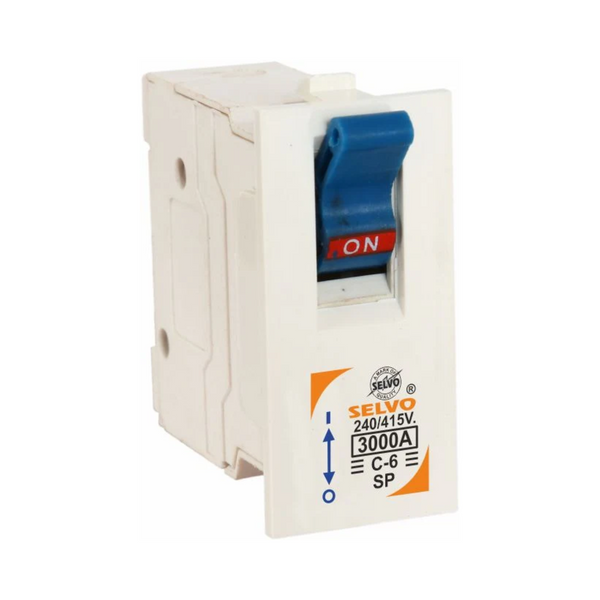 Selvo C-6A Single Pole Modular Mounted Mini MCB (Pack of 6 ...