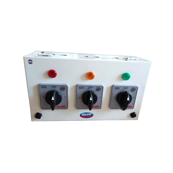 SELVO 63A Three Phase Neutral (TPN) Phase selector Enclosure ...
