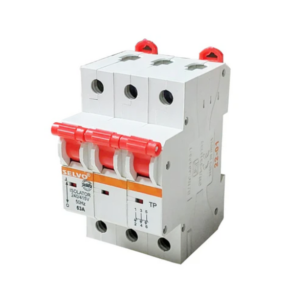 Selvo 63 Amps THREE POLE (TP) ISOLATOR – selvoelectricalsindia