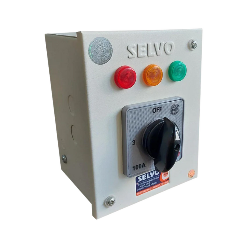SELVO 100A Single Pole Neutral (SPN) Phase Selector Enclosure ...