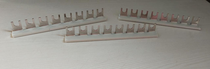 SELVO 8 WAY MCB FORK TYPE COPPER BUSBAR WITH PVC SHELL ( PACK OF 24 ...